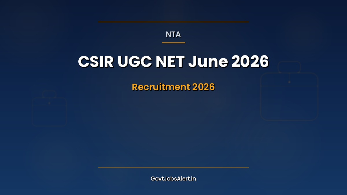 CSIR UGC NET June 2026: Apply Online for JRF, Assistant Professor & PhD ...