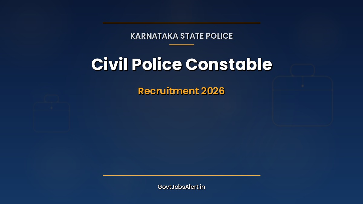 KSP Civil Police Constable Recruitment 2026 — 3991 Vacancies (Kalyana ...